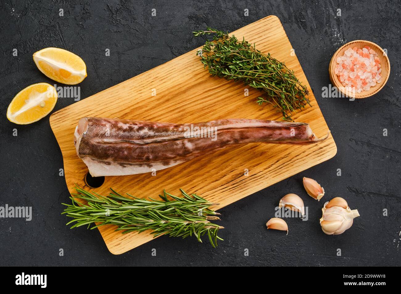 Top view of fresh frozen cod carcass without head Stock Photo - Alamy