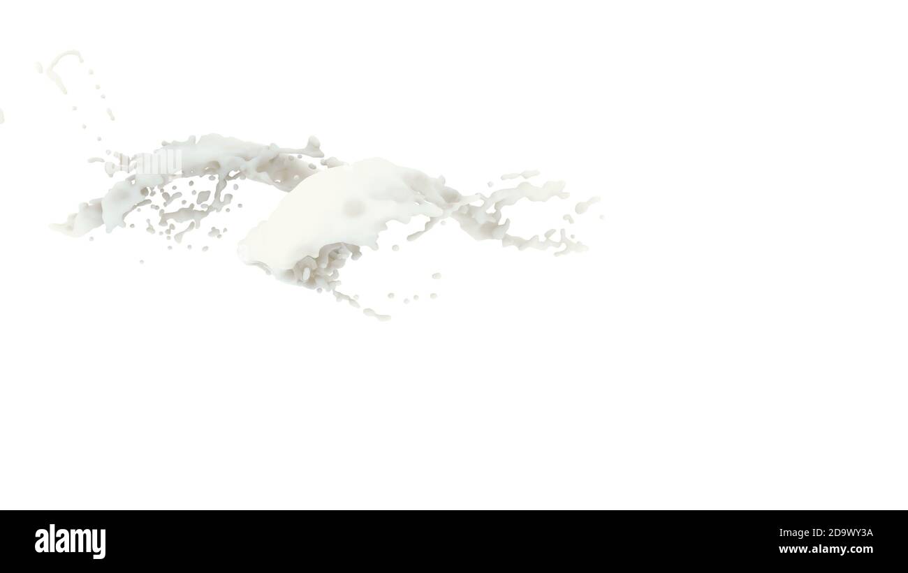White milk jet stream Cut Out Stock Images & Pictures - Alamy