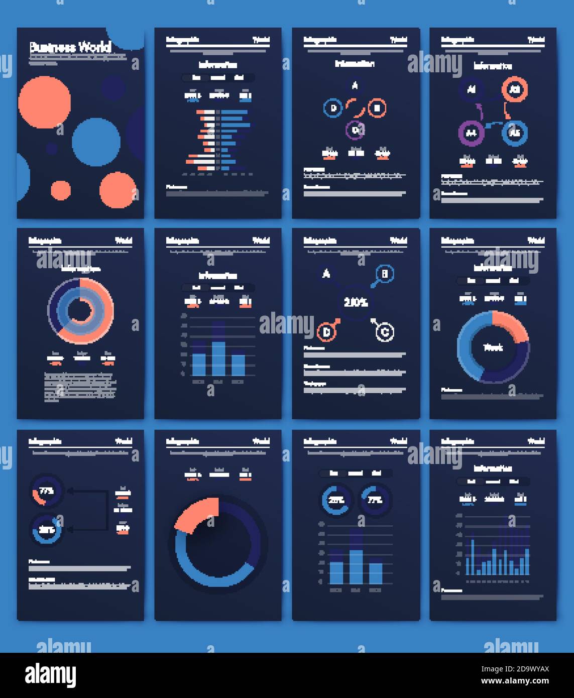 Modern infographic vector elements for business brochures. Use in ...