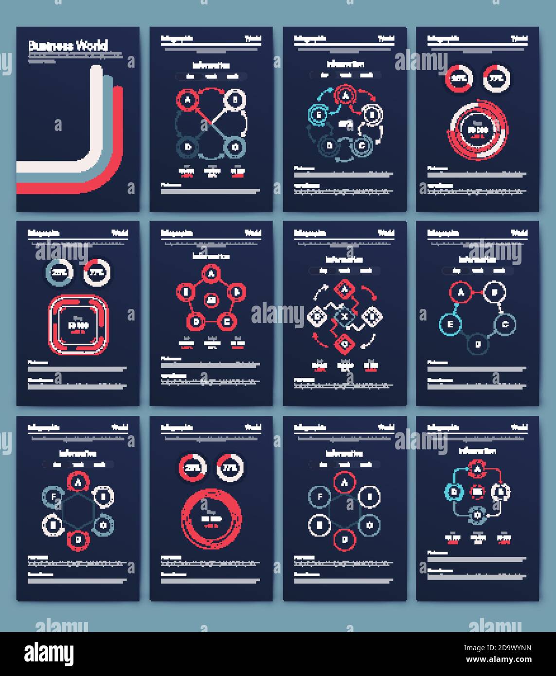 Modern infographic vector elements for business brochures. Use in ...