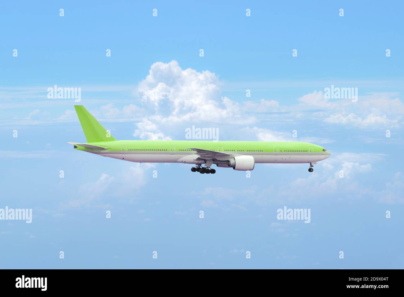 Large passenger aircraft fast flying in the sky Stock Photo - Alamy