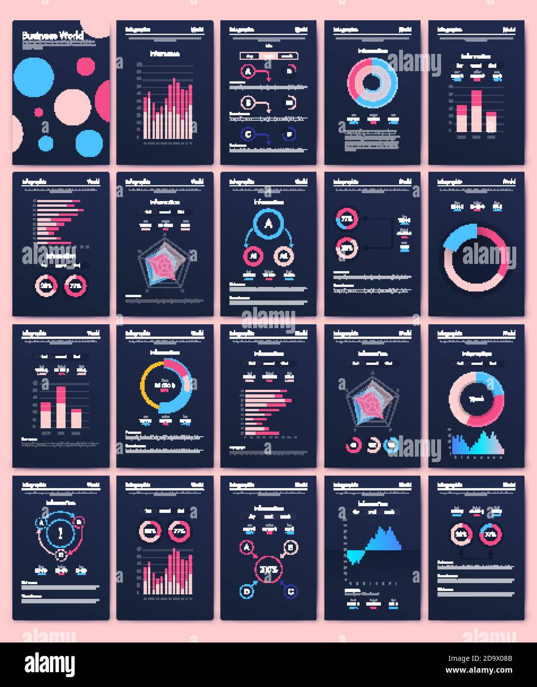 Modern infographic vector elements for business brochures. Use in ...