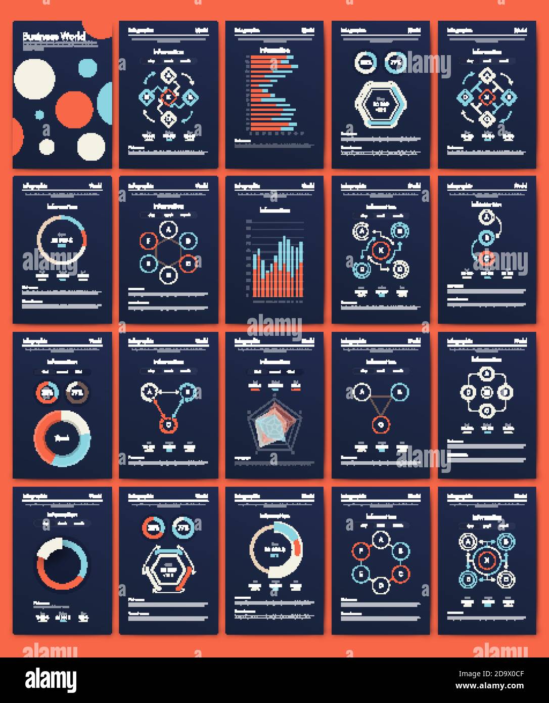 Modern infographic vector elements for business brochures. Use in ...