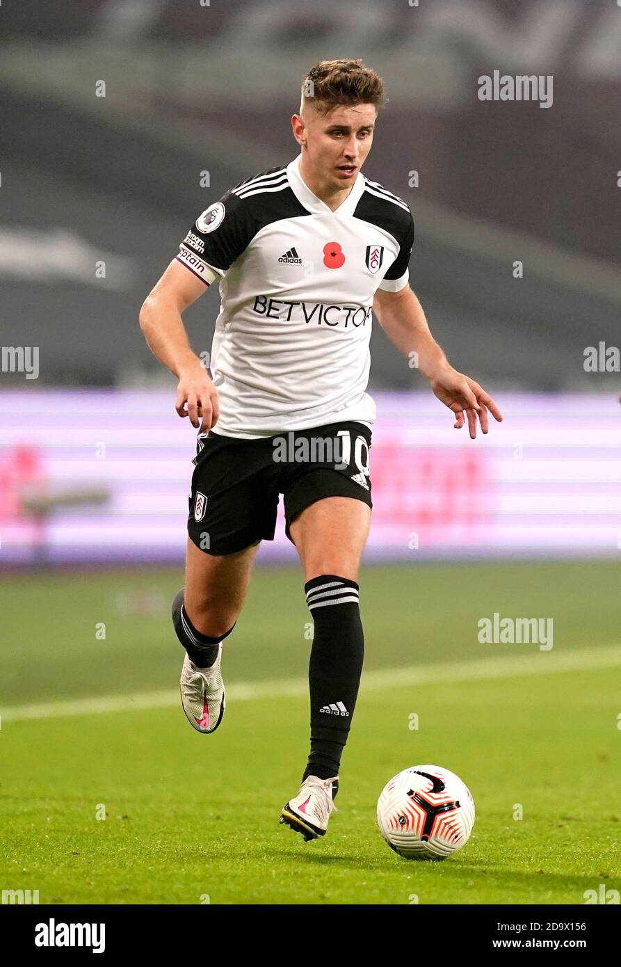 Fulham's Tom Cairney during the Premier League match at the London ...