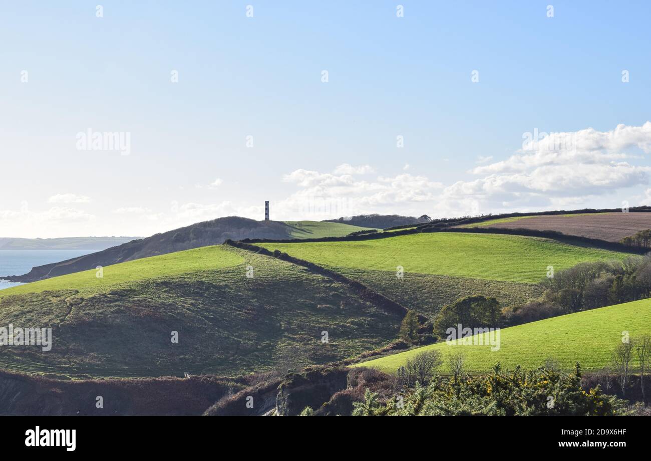 Gribben Head, Fowey 041120 Stock Photo - Alamy