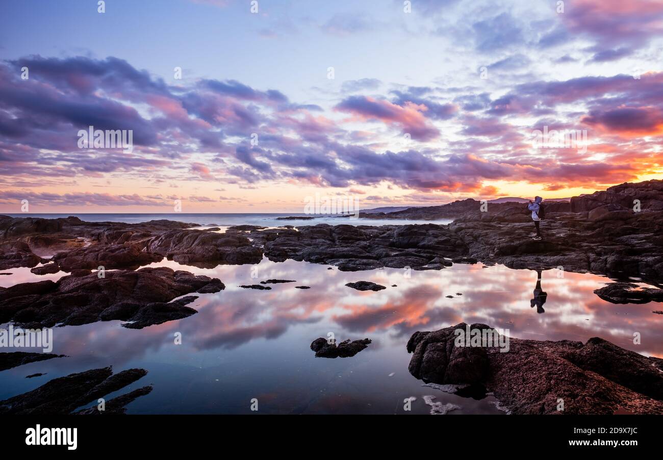 Amazing Sunset View at Bushrangers Bay located in Bass Point Reserve ...