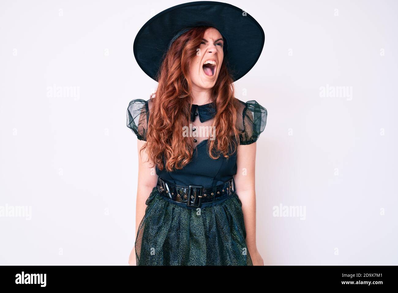 Young witch angry evil hi-res stock photography and images - Alamy