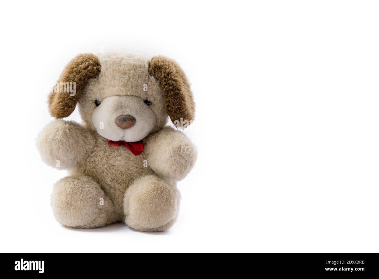 Cute teddy bear isolated on white background Stock Photo - Alamy
