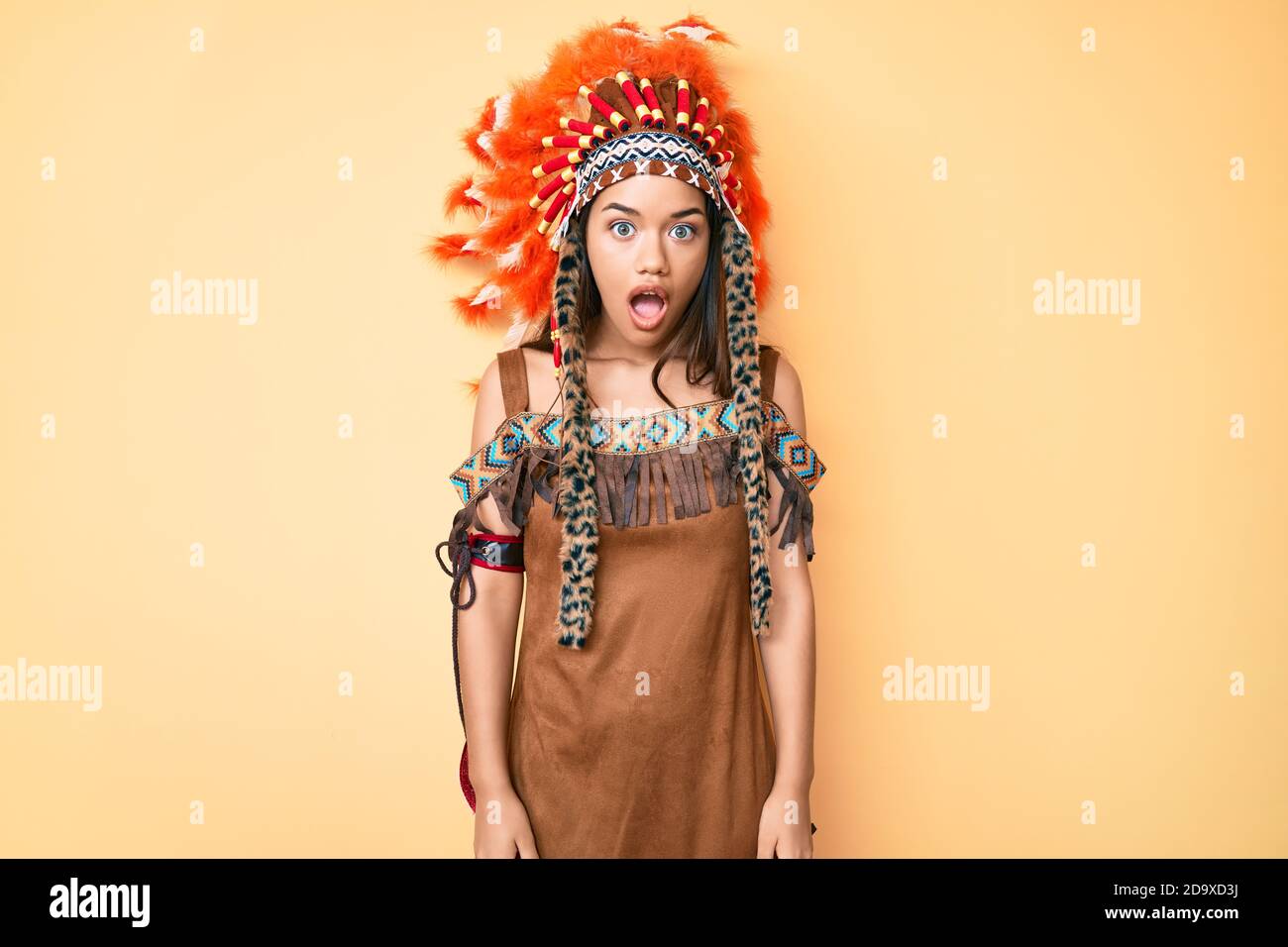 Surprised native american indian girl hi-res stock photography and ...