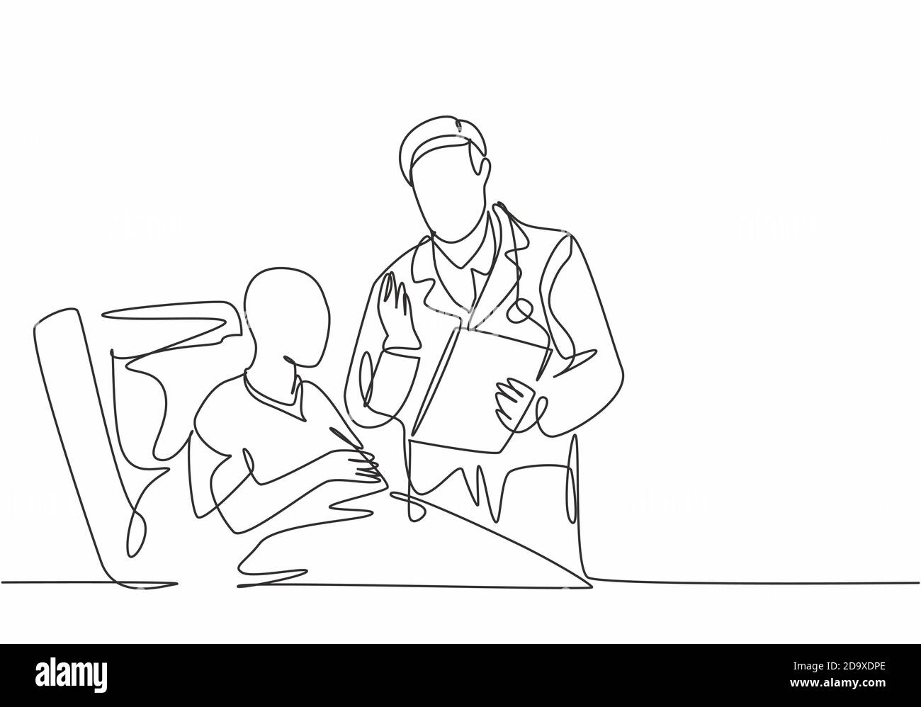 Patient In Bed Drawing