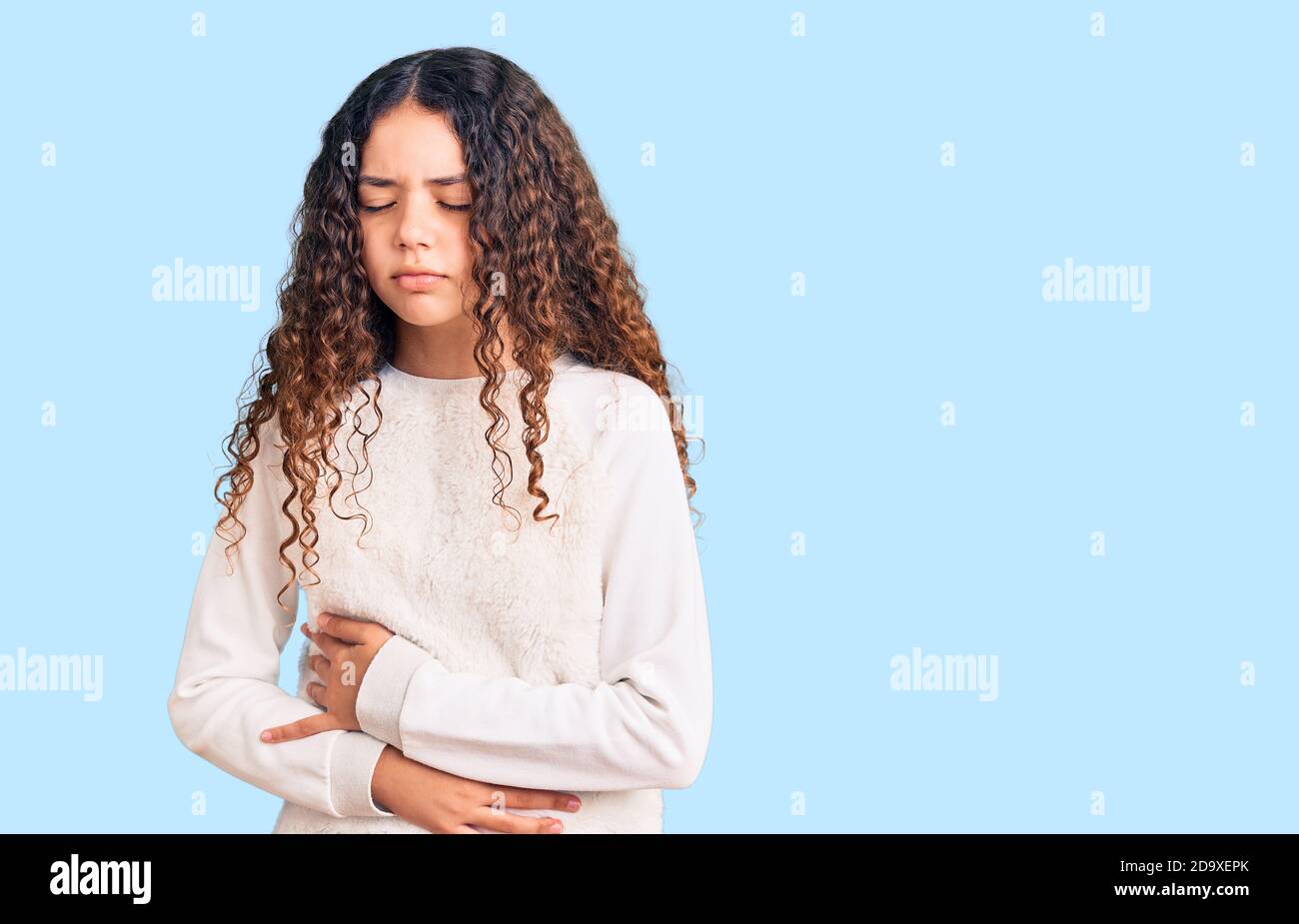 Child and abdominal pain and studio hi-res stock photography and images ...