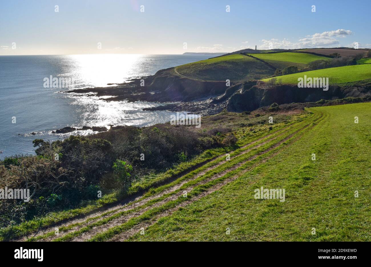 Gribben Head, Fowey 041120 Stock Photo - Alamy