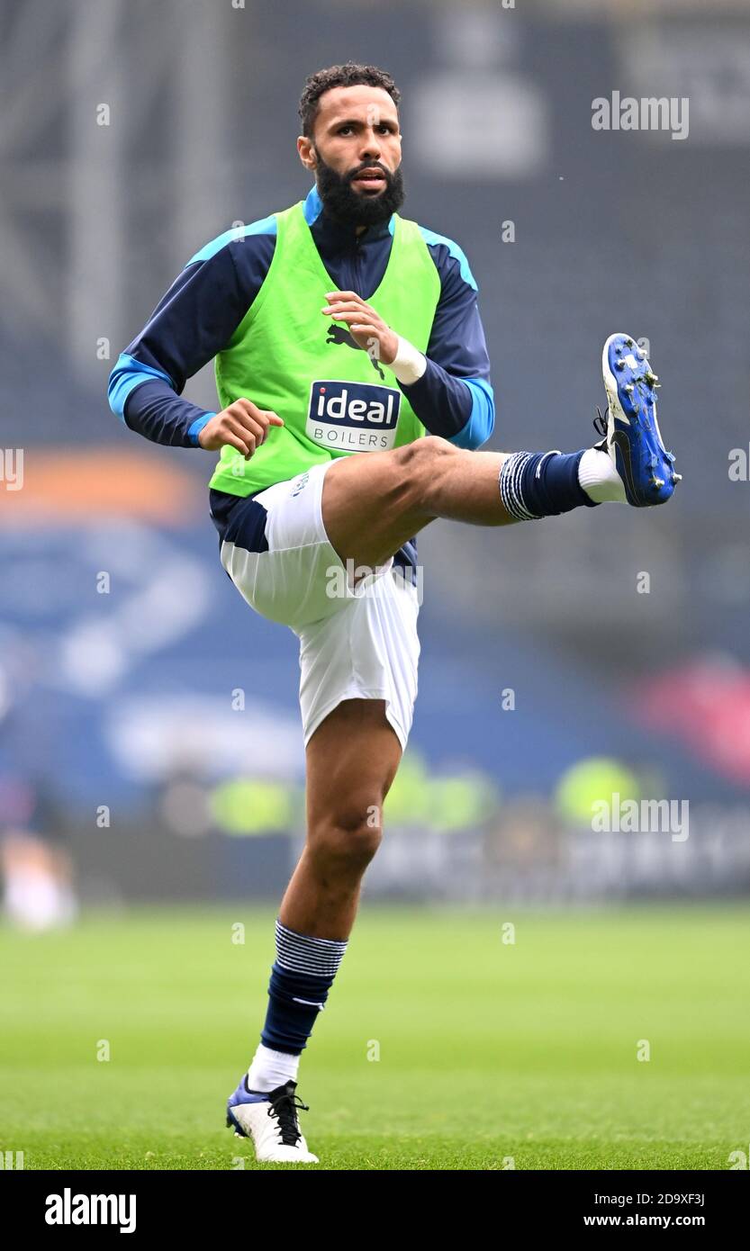 West Bromwich Albion's Kyle Bartley warms up prior to the Premier ...