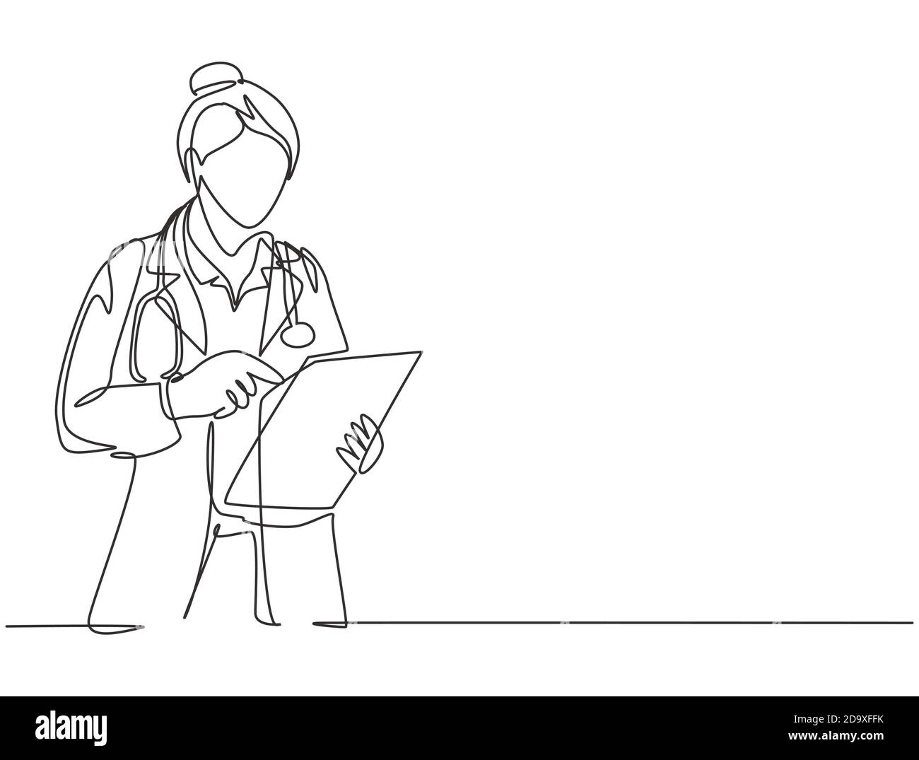 Hospital Line Drawing