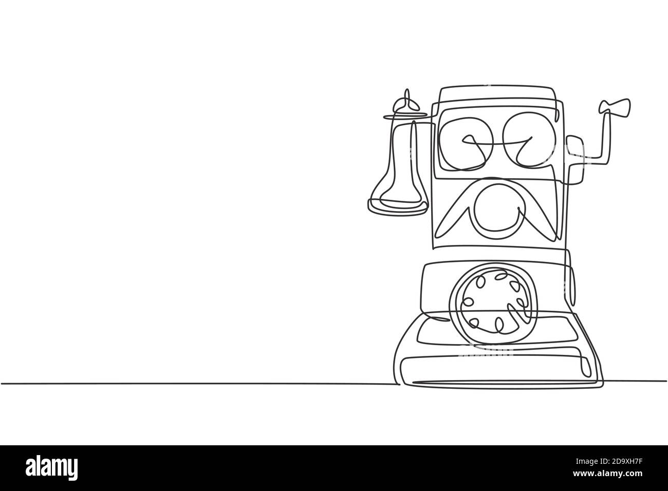 Telephone retro wall Stock Vector Images - Alamy