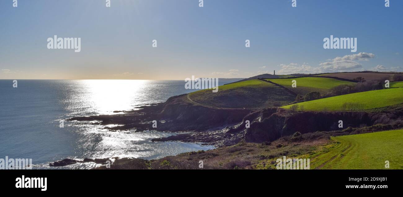 Gribben Head, Fowey 041120 Stock Photo - Alamy