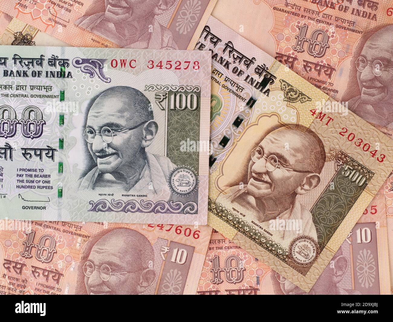 Indian rupees banknotes background, India money closeup Stock Photo - Alamy