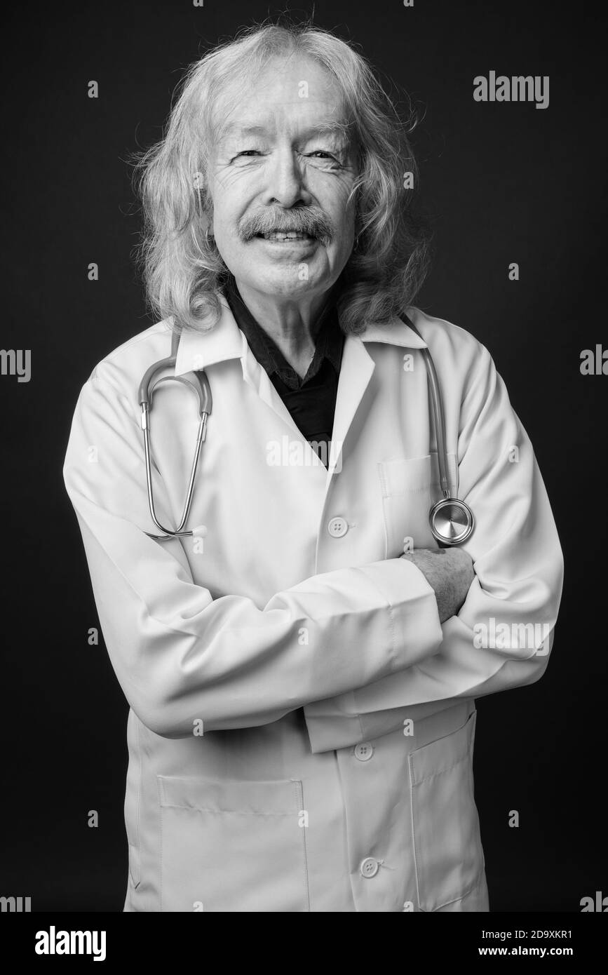 Elderly white male with doctor Black and White Stock Photos & Images ...