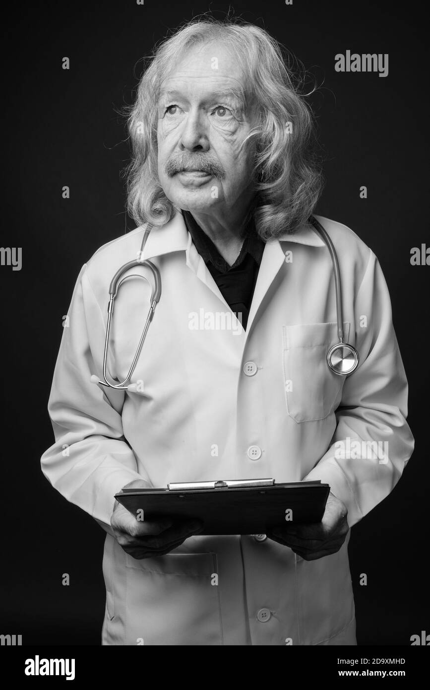 Elderly white male with doctor Black and White Stock Photos & Images ...