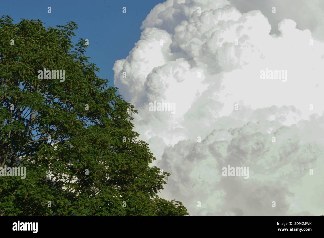 cloud formation in the sky, a weather phenomenon in meteorology Stock ...