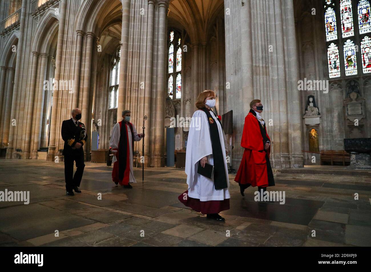 Dean of Winchester, The Very Reverend Catherine Ogle (centre), and ...
