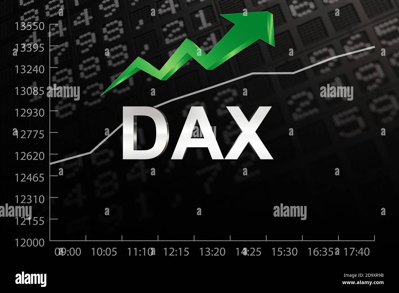German Stock Exchange Dax bull market chart Stock Photo - Alamy