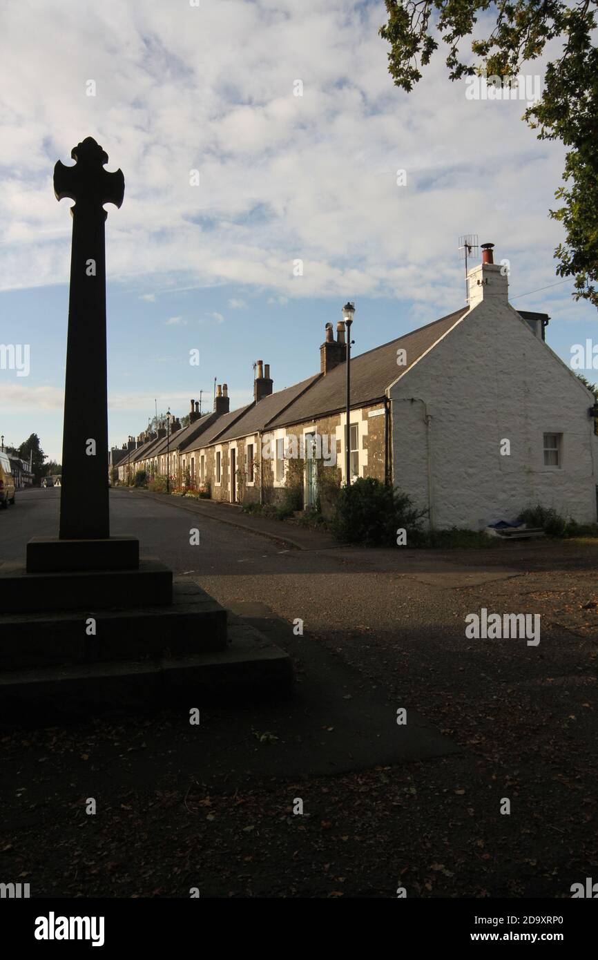 Scotland Ayrshire Straiton Village and war memorial Stock Photo - Alamy