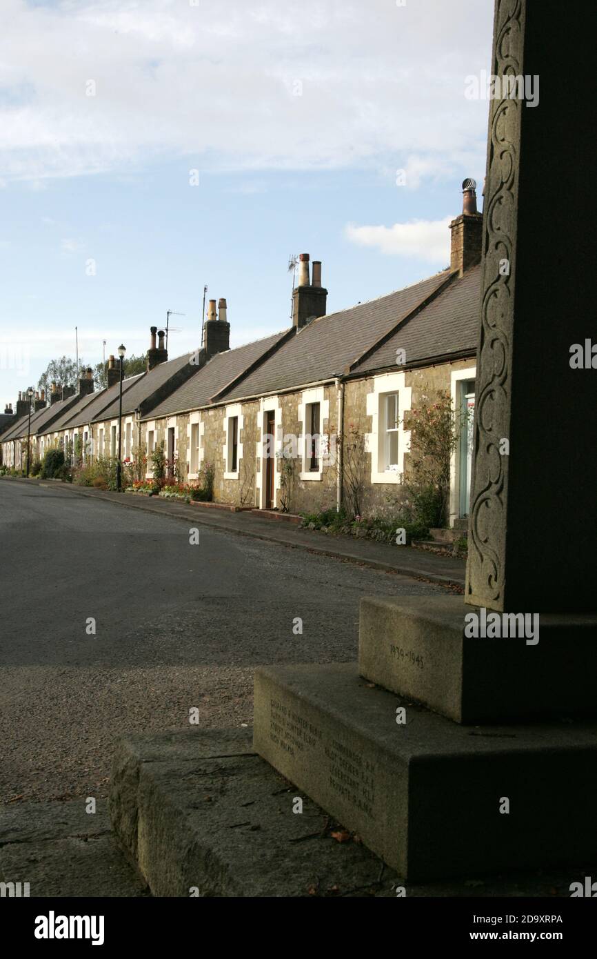 Scotland Ayrshire Straiton Village and war memorial Stock Photo - Alamy