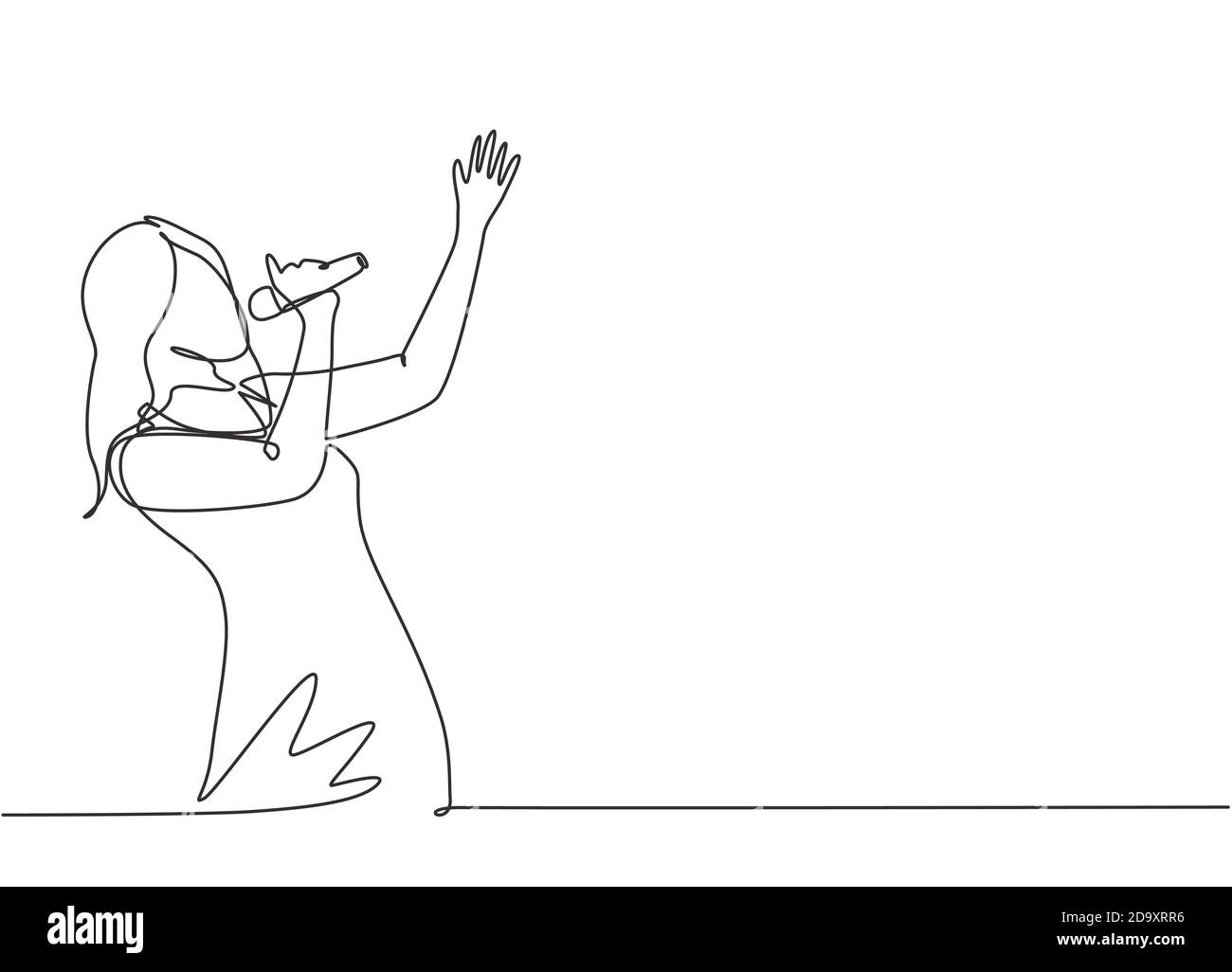 Singing girl people concert poster hi-res stock photography and images ...