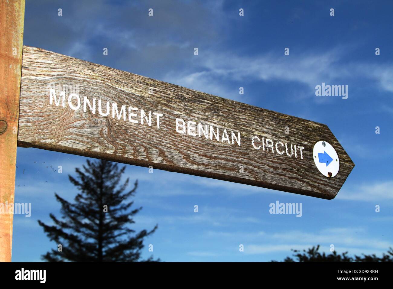 Straiton, Ayrshire, Scotland, UK. The walk and view form the Hunter ...