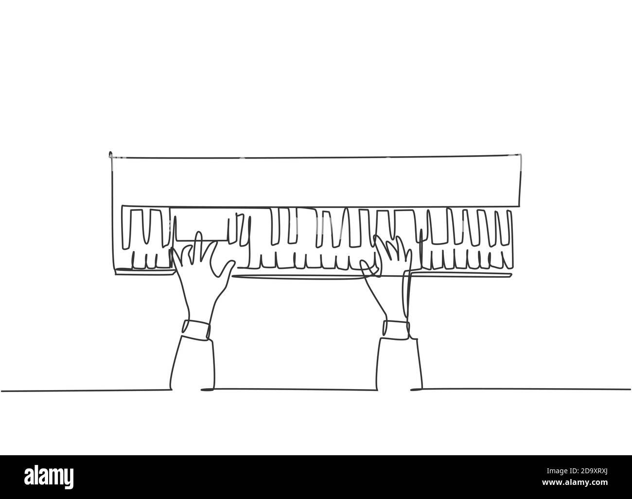 Hand playing piano drawing hi-res stock photography and images - Alamy