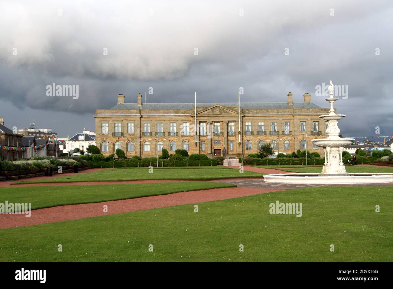 Ayr county buildings, the town council buildings and the main offices ...