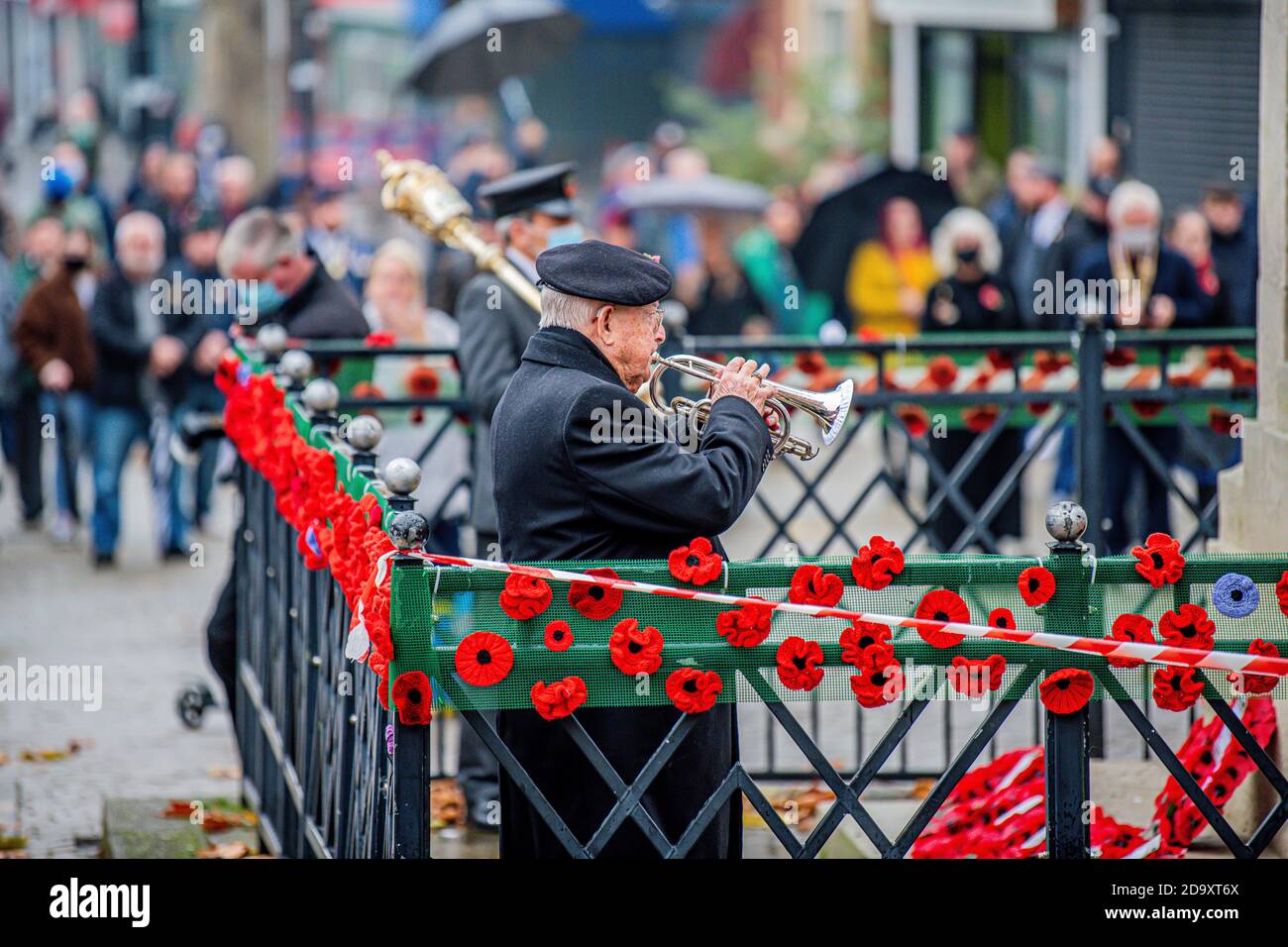 The last of the bugle being played by the older generation remembrance ...