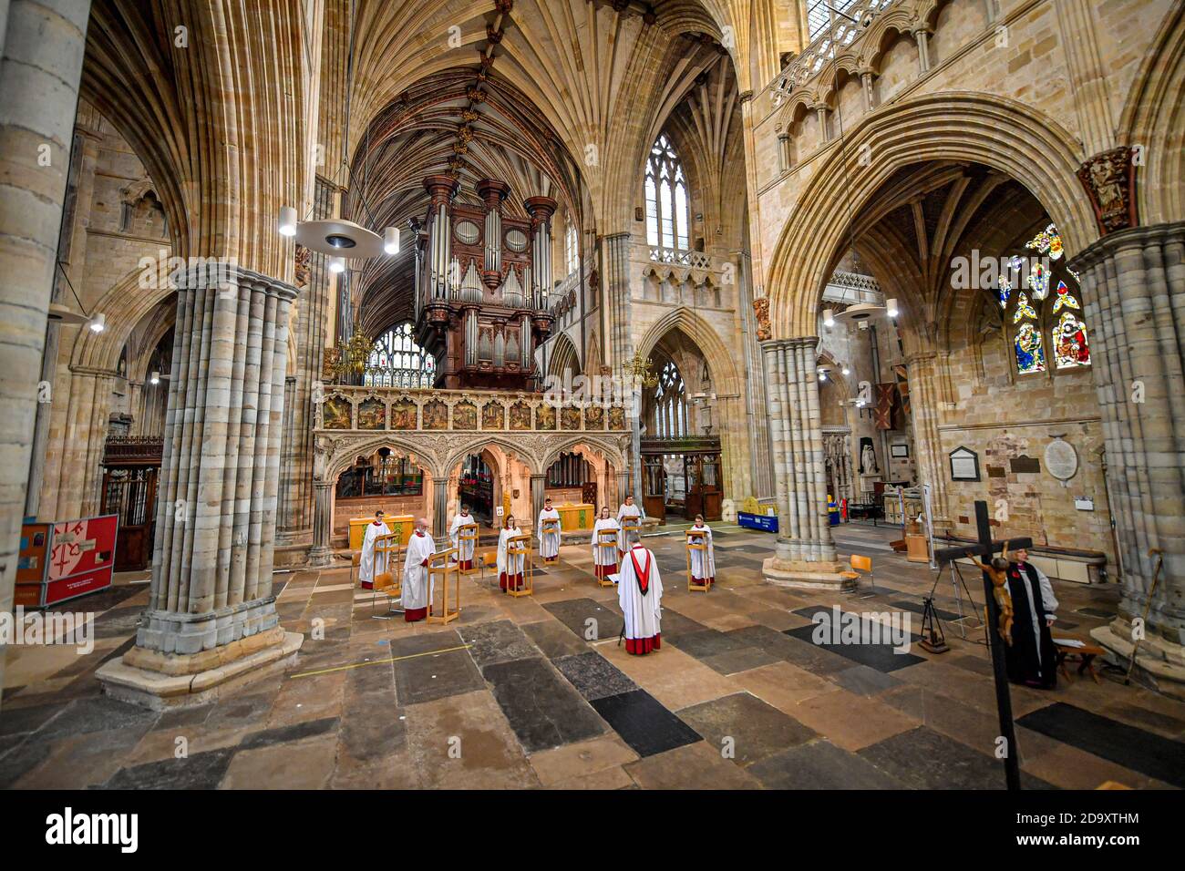 Exeter cathedral choir hi-res stock photography and images - Alamy