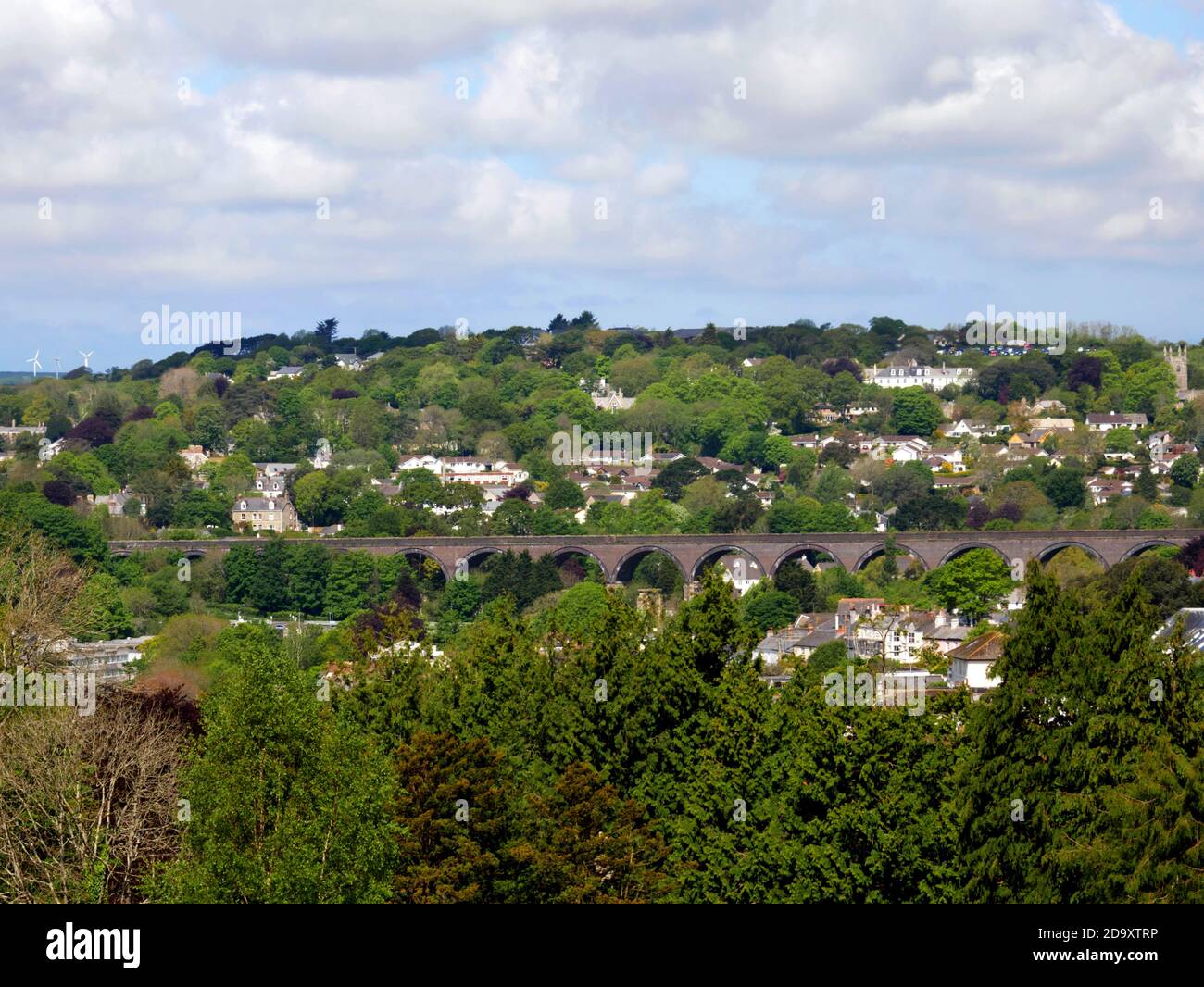 The Moresk and Carvedras viaducts span the city of Truro, Cornwall ...