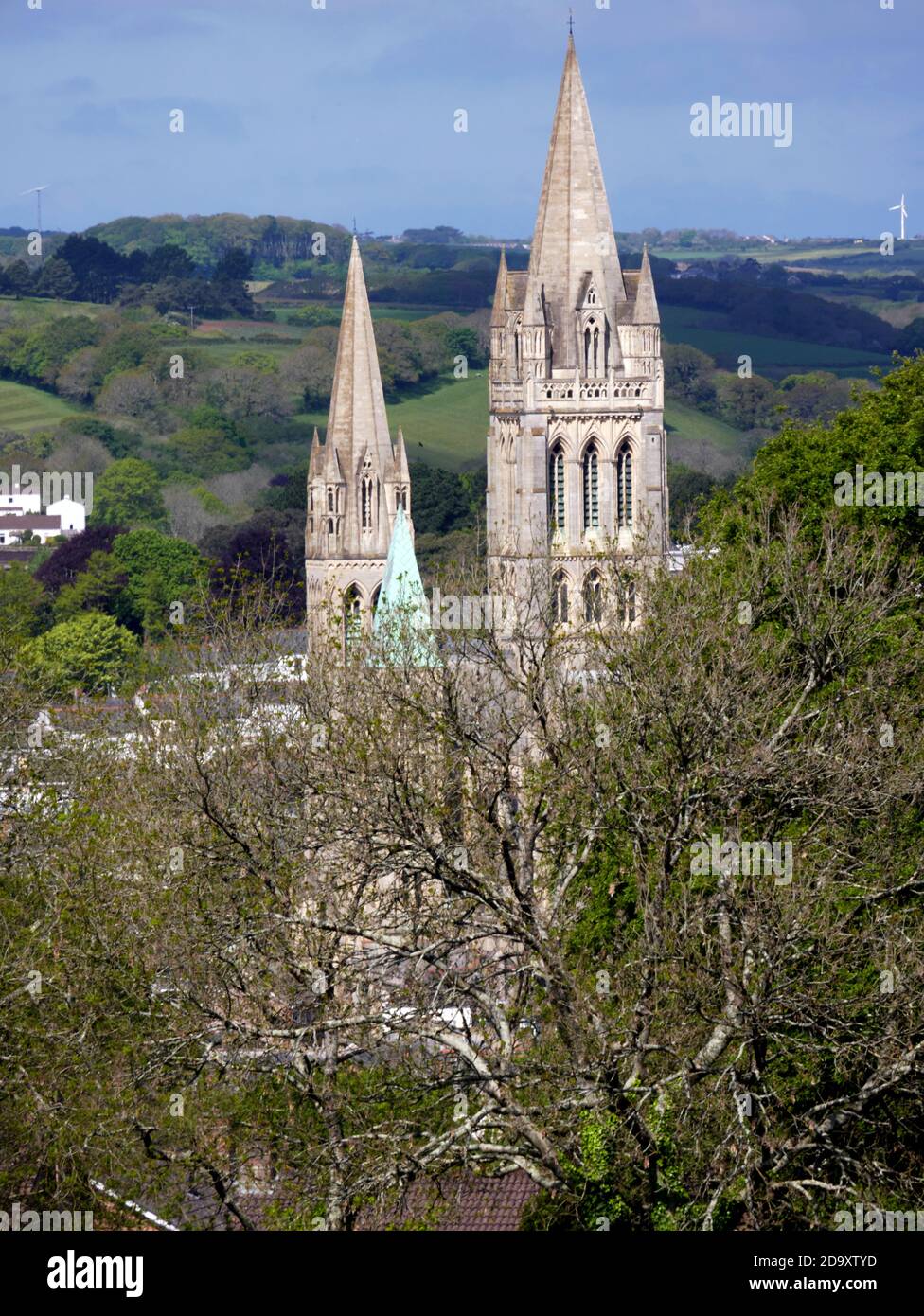 Truro cathedral tower cornwall hi-res stock photography and images - Alamy