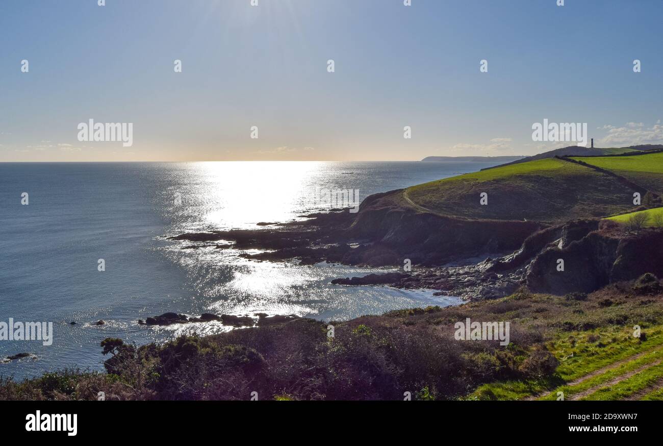 Gribben Head, Fowey 041120 Stock Photo - Alamy