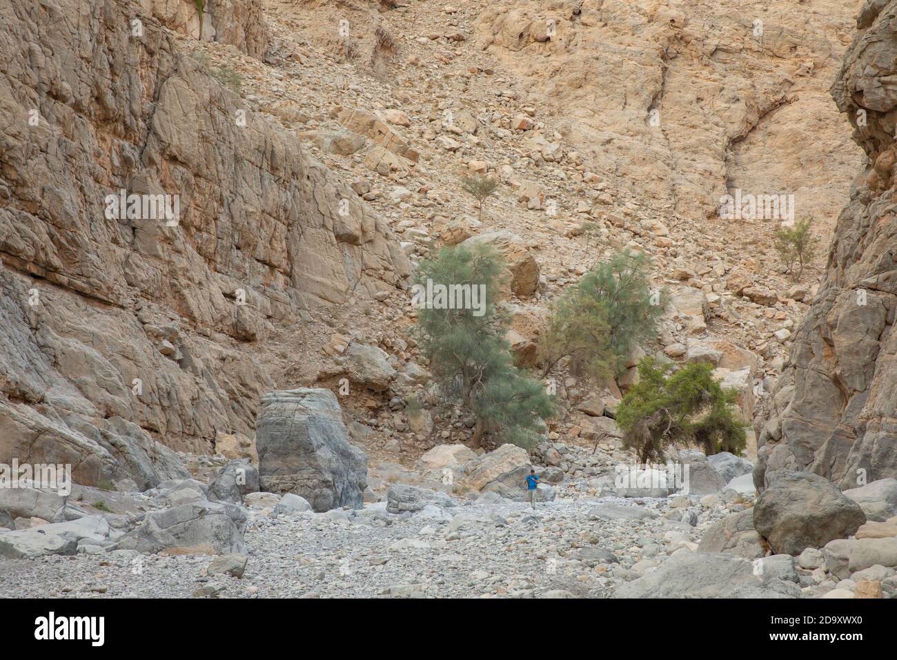 hiker in the Hajjar mountains Stock Photo - Alamy