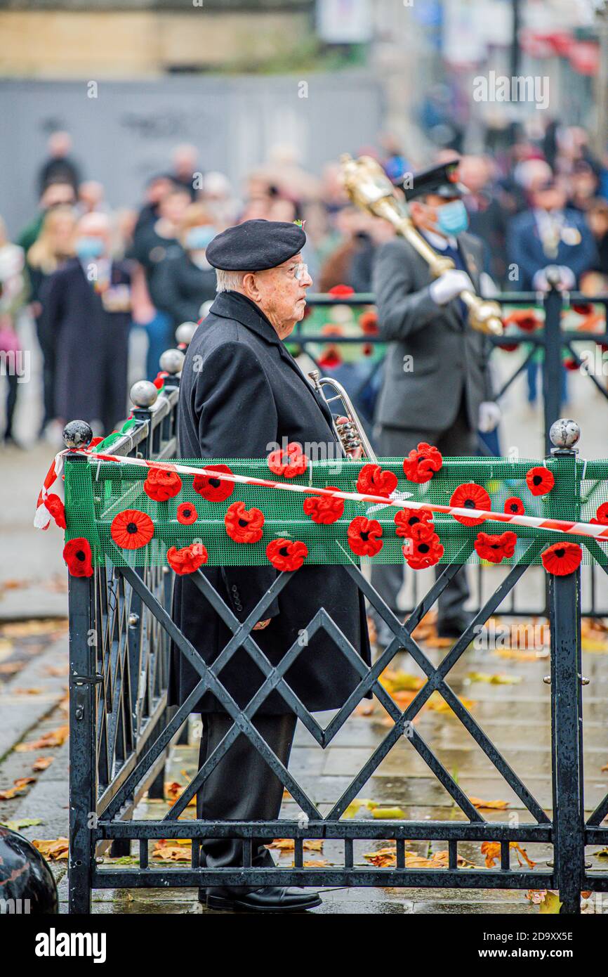The last of the bugle being played by the older generation remembrance ...