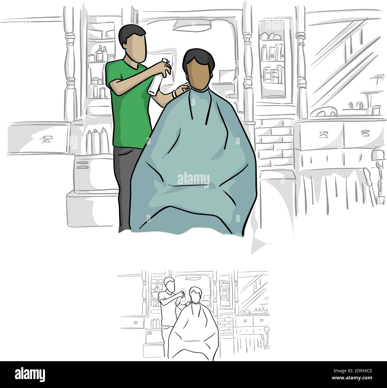 Hand in front clean Stock Vector Images - Alamy