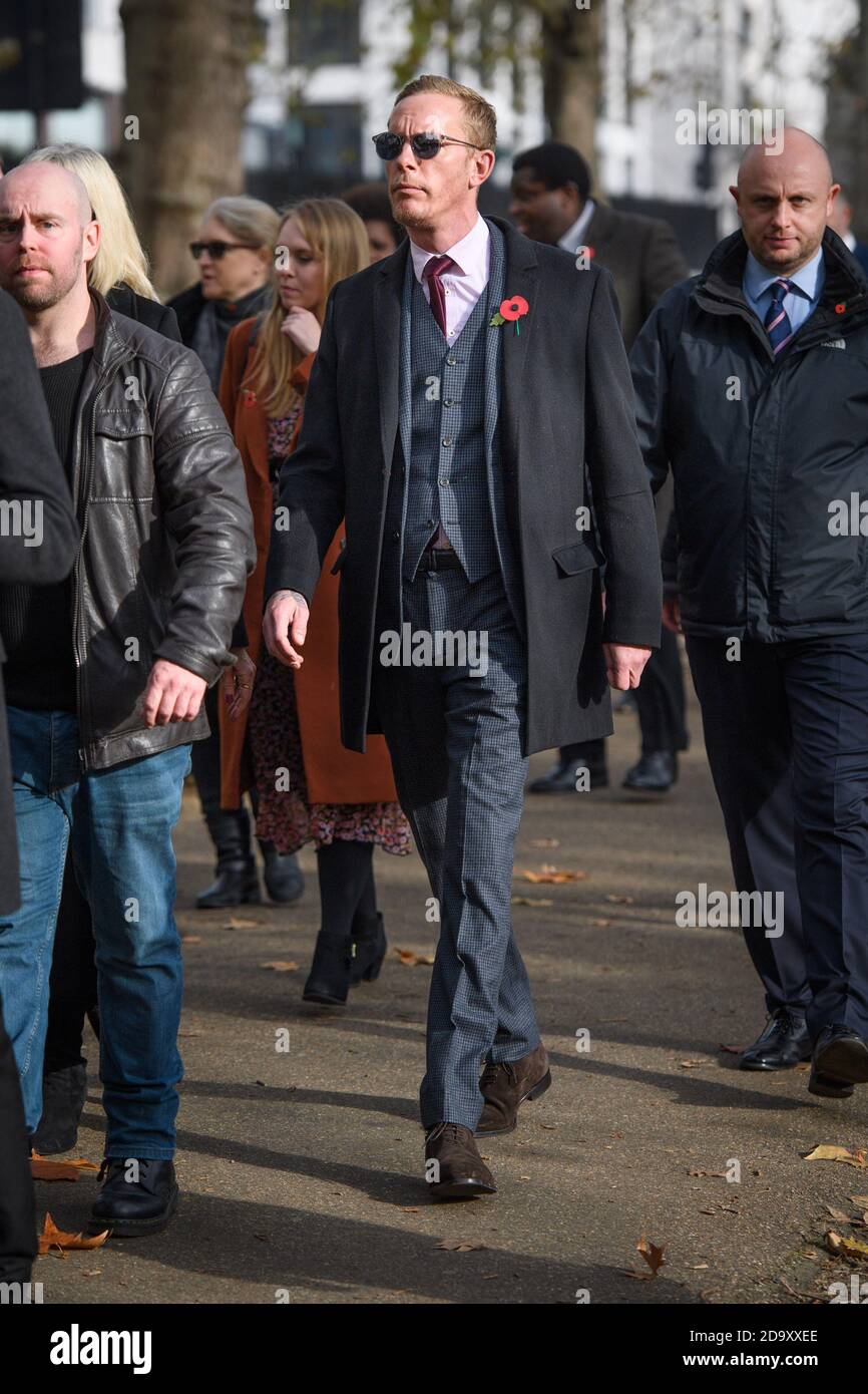 Actor and Reclaim Party leader Laurence Fox joins supporters on a march ...