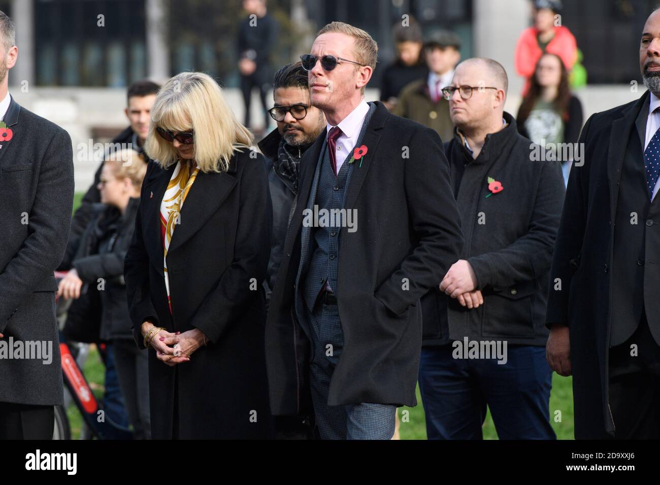 Actor and Reclaim Party leader Laurence Fox and supporters pictured at ...