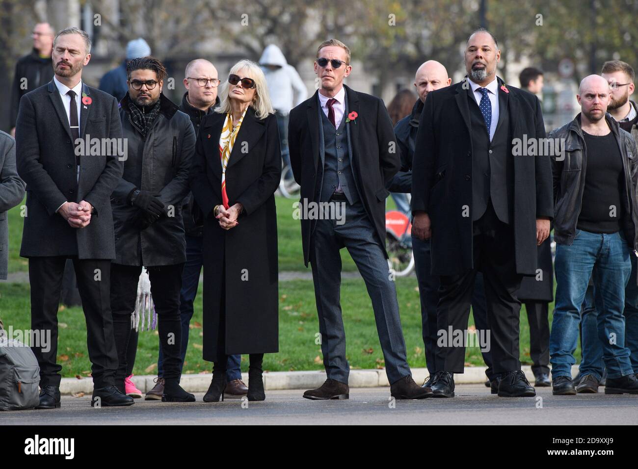 Actor and Reclaim Party leader Laurence Fox and supporters pictured at ...