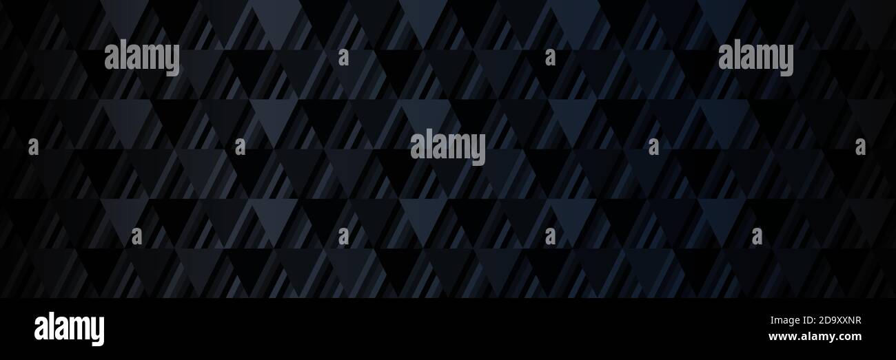 Dark black background abstract geometric pattern. Dark mode concept ...