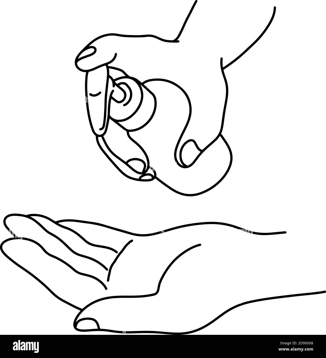 close-up hand press sanitizer alcohol gel bottle to cleaning ...