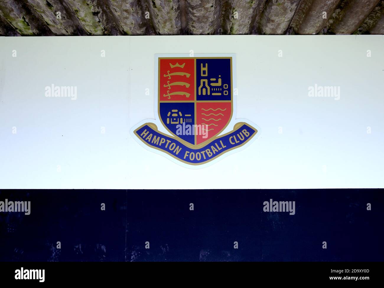 A general view of the Hampton & Richmond Borough logo on display at the ...