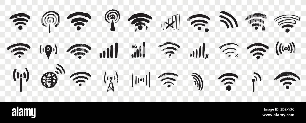 Drawing Router Internet Connection Modem High Resolution Stock ...