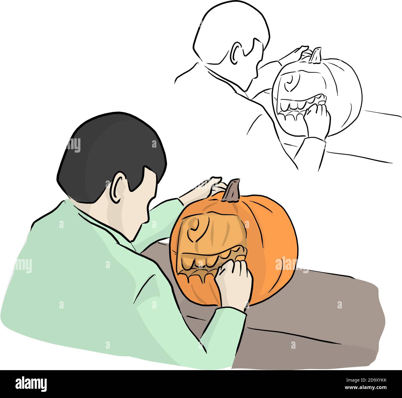 Traditional man back Stock Vector Images - Alamy