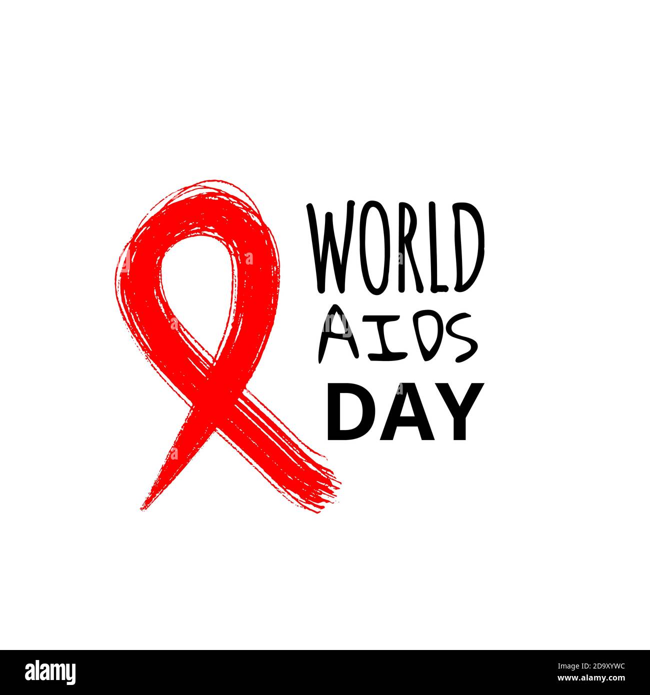 Symbol AIDS stylized red ribbon for World AIDS Day. Perfect for poster ...