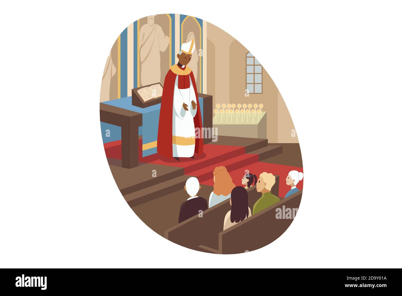 African american priest bible hi-res stock photography and images - Alamy